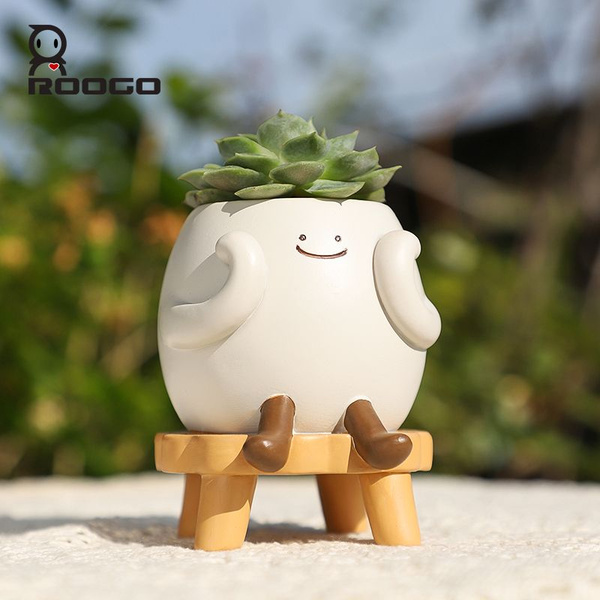 Roogo Горшок для цветов, 9.5 см х 8 см, 1 шт купить на OZON по низкой ...