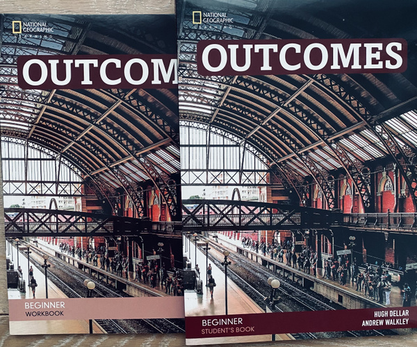 Outcomes Beginner полный комплект student's book + workbook + DVD + CD ...