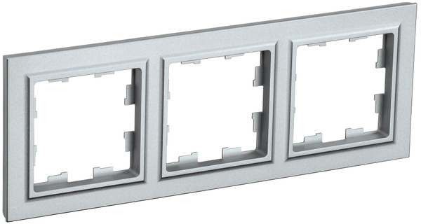 Рамка 3-местная IEK BRITE алюминий РУ-3-БрА купить на OZON по низкой цене (1702114782)