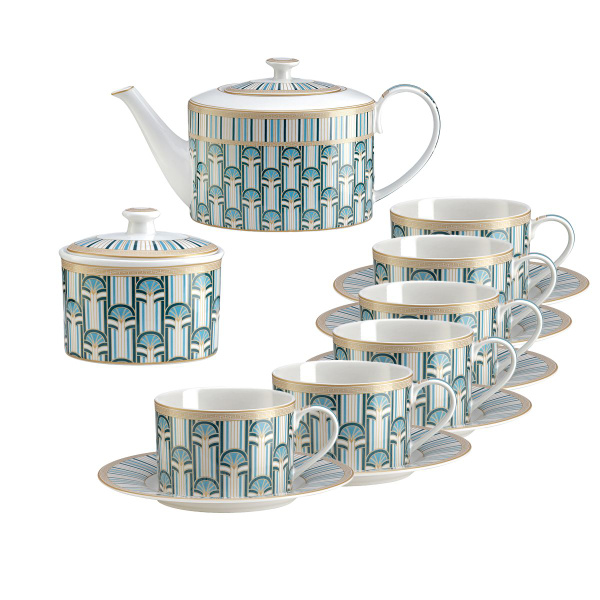 Сервиз чайный с чайником Pozzi Milano 1876, на 6 перс. - купить по ...