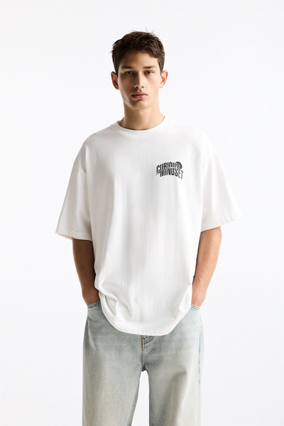 Футболка Мужской Pull&Bear черный, размер 52 Повседневный купить c доставкой на OZON по низкой ...