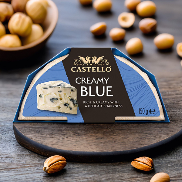 Мягкий сыр бри с плесенью, Creamy Blue(Castello), 150 гр купить на OZON ...