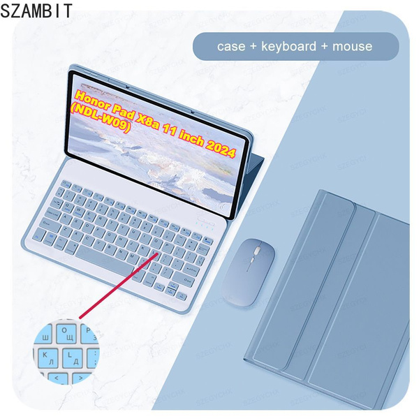SZAMBIT Чехол-клавиатура с русской клавиатурой для Honor Pad X8a 11 ...