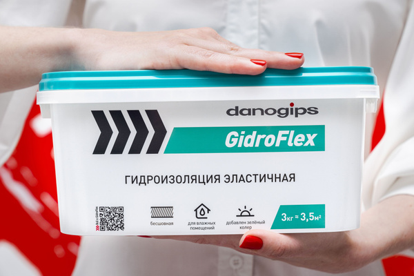 Гидроизоляция полимерная эластичная Danogips GidroFlex, 3кг купить на OZON по низкой цене ...