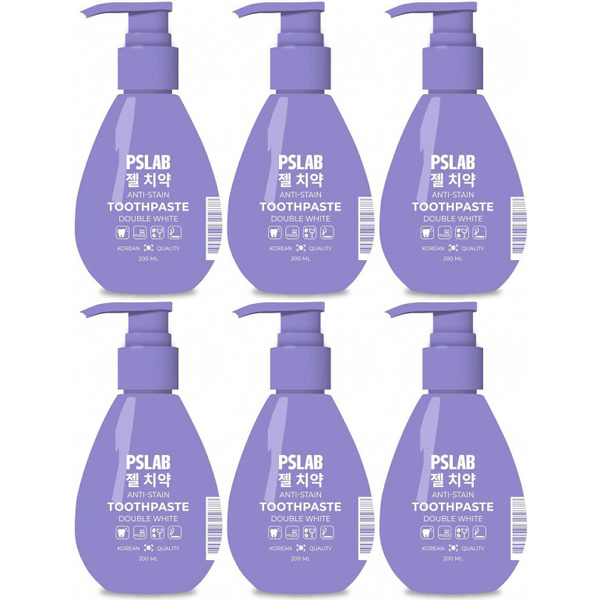 Зубная паста Pslab отбеливающая 200 мл, набор: 6 штук купить на OZON по низкой цене (1731723389)