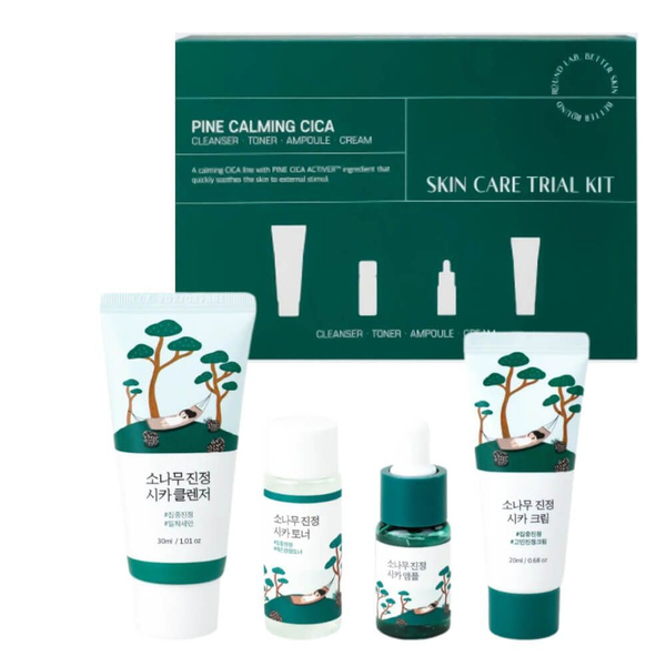 Round Lab Travel-набор уходовых средств Pine Calming Cica Trial Kit ...