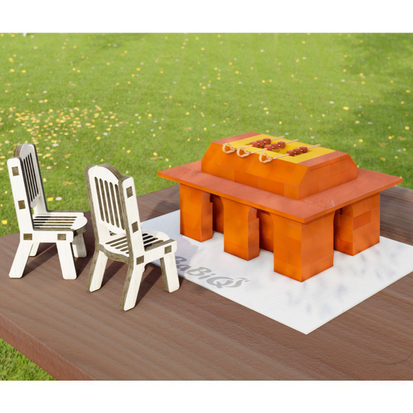 Конструктор из настоящих керамических мини кирпичиков с цементом ...