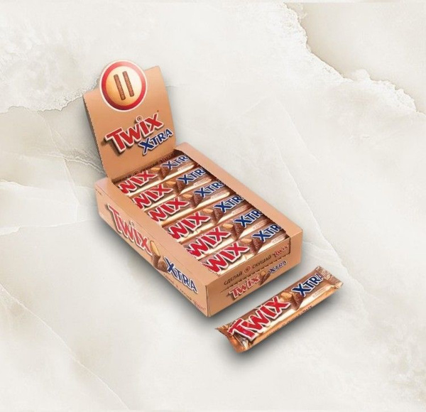 Шоколадный батончик Twix Xtra, 24 штуки по 82 г. купить на OZON по низкой цене (1959996434)