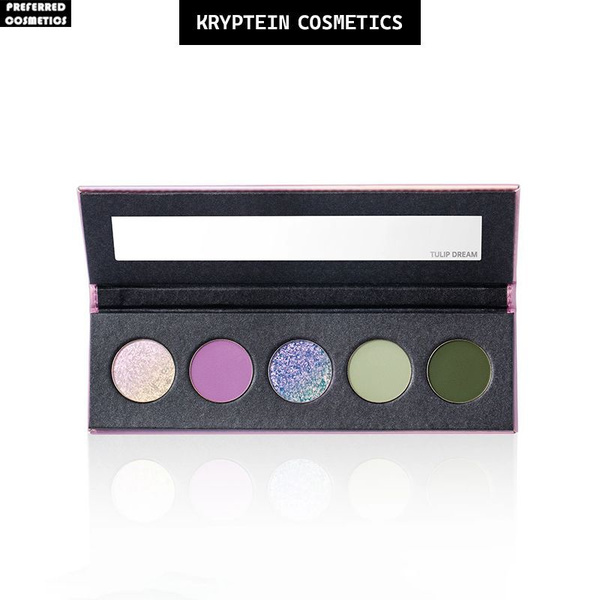 Палитра теней для век KRYPTEIN COSMETICS ,Три матовых, два многоцветных ...
