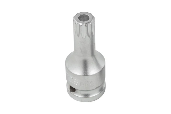 Головка-бита SPLINE с отверстием M14 (L-60мм)1/2'' ROCKFORCE купить на OZON по низкой цене ...