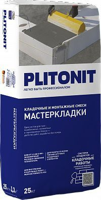 Plitonit/Плитонит Мастер Кладки, 25кг,кладочная смесь на цементной ...