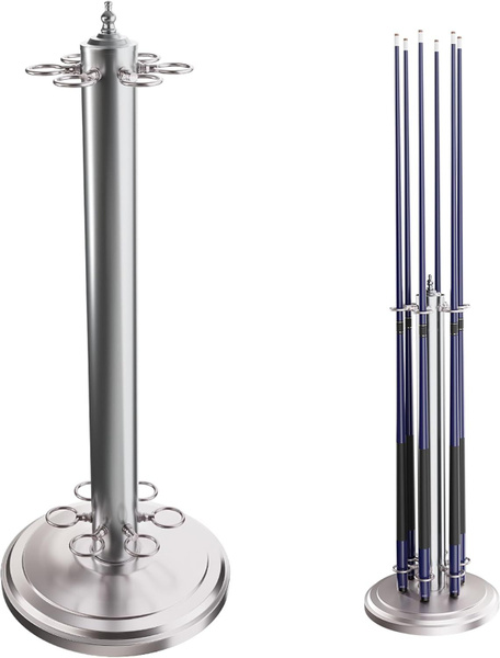 Сверхпрочный металлический напольный держатель для бильярдного кия (6 ...