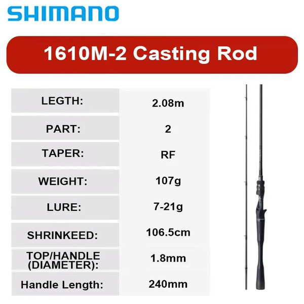 2024 SHIMANO POISON ADRENA 1610M-2 2.08M Удочка для ловли рыбы купить c доставкой на OZON по ...