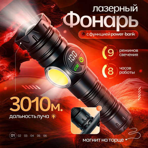 techtune Ручной фонарь купить на OZON по низкой цене (1904412633)