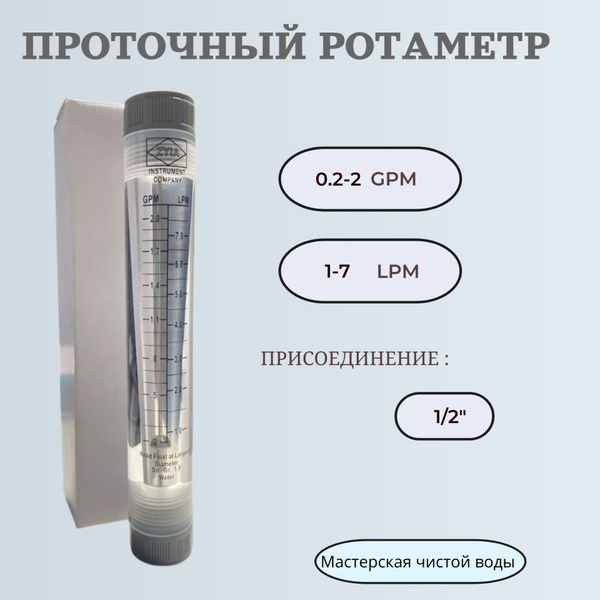 Ротаметр LZM-15G (0.2-2 GPM, 1-7 LPM) купить на OZON по низкой цене (1758359760)