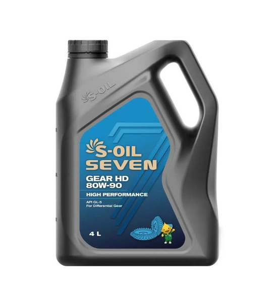 Масло трансмиссионное S-OIL 7 GEAR HD 80W90 4л купить c доставкой на ...