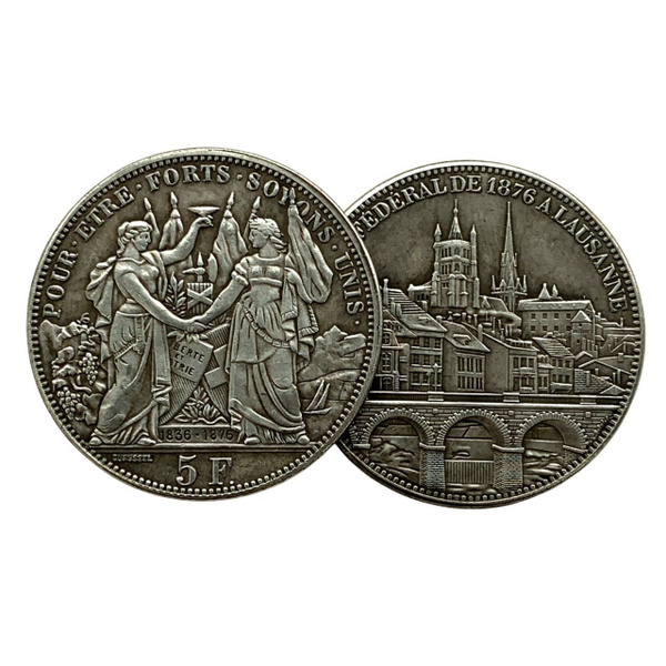 5 франков 1876 года. Швейцария. Средневековая Европа. купить на OZON по низкой цене (1770398283)