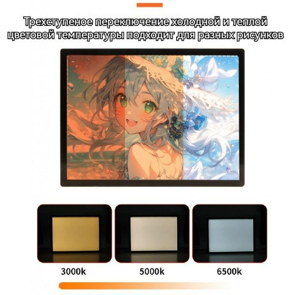 Светодиодный планшет А3 для рисования и копирования, световой планшет с ...