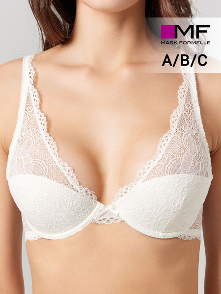 Бюстгальтер Женский Mark Formelle на косточках, размер 75C белый Кружево Повседневный Беларусь ...