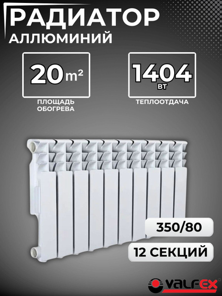 Радиатор отопления алюминиевый Вертикальная батарея с боковым ...