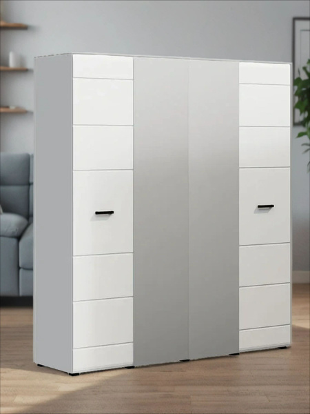 Шкаф распашной Мебельная компания «МиФ Нэнси New 180x52 4x220 см купить C доставкой на Ozon по