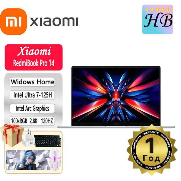 Характеристики Xiaomi RedmiBook Pro 14 2024 Ноутбук 14", Intel Core ...