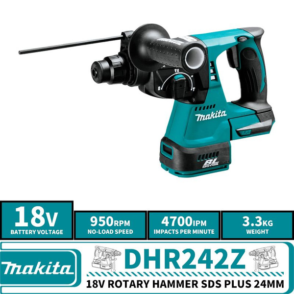 Makita DHR242 18 В LXT Бесщеточный аккумуляторный 24-мм роторный ...
