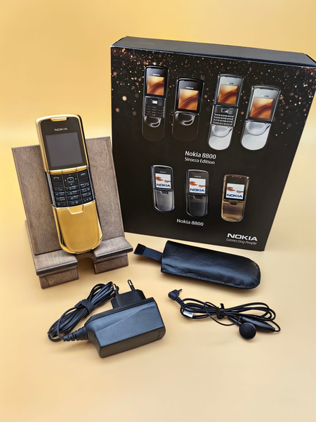 Мобильный кнопочный телефон слайдер Nokia 8800, Золотистый купить на OZON по низкой цене ...