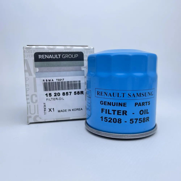 Renault Фильтр масляный арт. 152085758R, 1 шт. купить на OZON по низкой ...