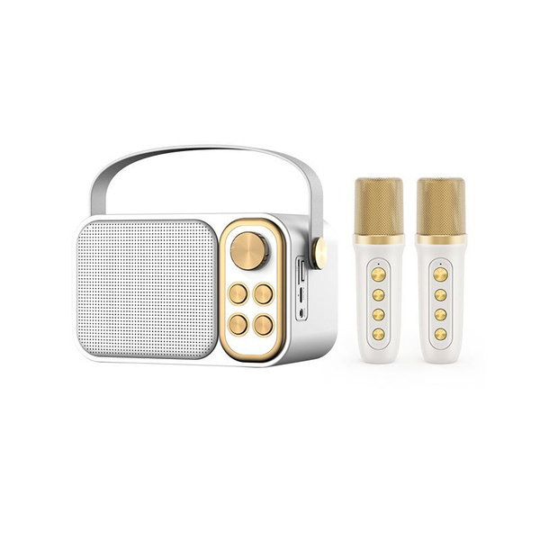 Караоке система для дома с беспроводным караоке микрофоном YOSD YS-103 белая купить на OZON по ...