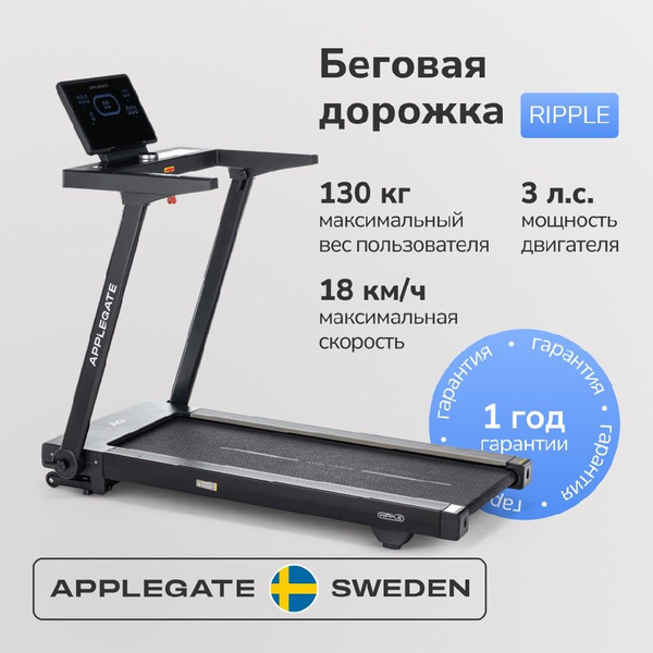 Беговая дорожка электрическая складная для дома APPLEGATE RIPPLE купить на OZON по низкой цене ...