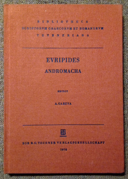 Euripides Andromacha. Еврипид Андромаха. На древнегреческом языке ...