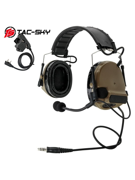 Наушники Вкладыши TS TAC-SKY Тактическая гарнитура C3 Проводное ...