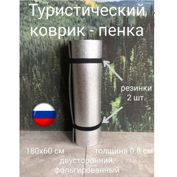 Туристический коврик - пенка фольгированный купить на OZON по низкой ...
