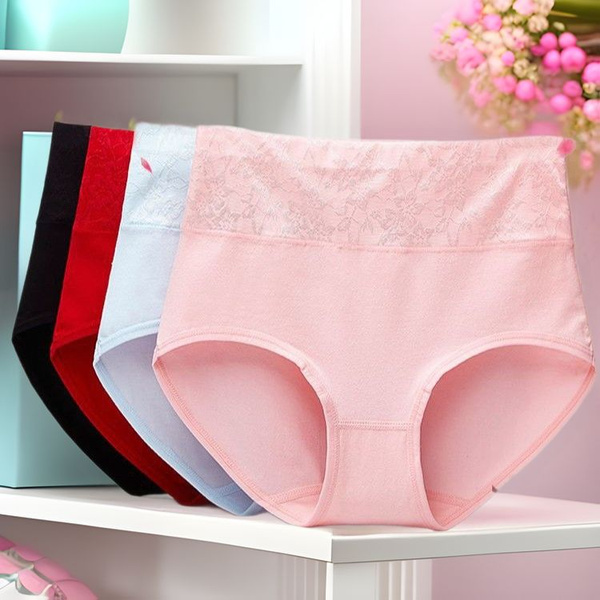 Комплект трусов Женский Miiow Original брифы Хлопок, Спандекс разноцветный, размер 46, 48 ...