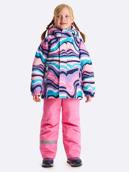 Комплект верхней одежды Девочки Lassie Зима, размер 104 Повседневный розовый, сиреневый купить c ...