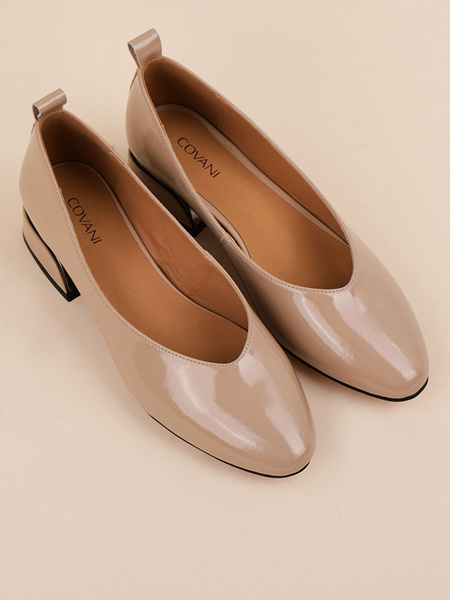 Туфли Женский Covani Кожа натуральная лакированная, размер 39 Стандартный низкий (до 4 см) 7 ...
