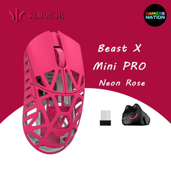 Игровая мышь беспроводная беспроводная BEAST X MINI , темно-розовый ...