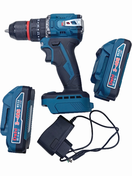 DSHI TOOLS Дрель-шуруповерт, 21 В, 45 Нм, 2 АКБ купить на OZON по ...