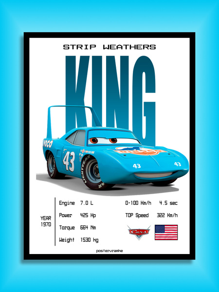 Постер Транспорт Strip Weathers King, 40 30 купить c доставкой на OZON по низкой цене (1960246946)