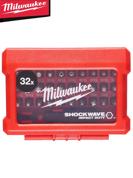 Milwaukee 4932464240 Shockwave 32Pce Набор бит Прочный, устойчивый к ...