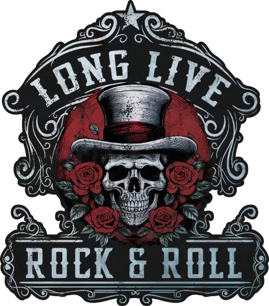 Наклейка на авто Long life/ Rock'n'roll купить c доставкой на OZON по ...