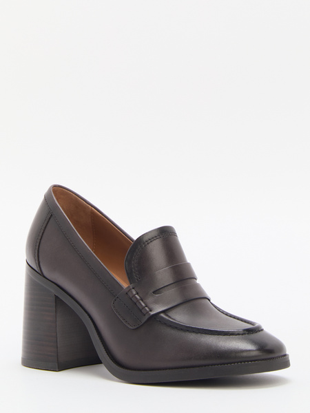 Туфли Женский Tendance Натуральная кожа размер 37 Толстый каблук T узкая Франция купить C