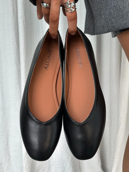 Балетки Женский JOYCITY Экокожа, размер 36 6 Россия лодочки Круглый нос, Легкая модель купить c ...