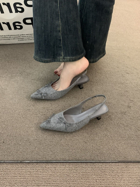 Туфли Женский Нубук Резина размер 34 Рюмка слингбэки Китай Без