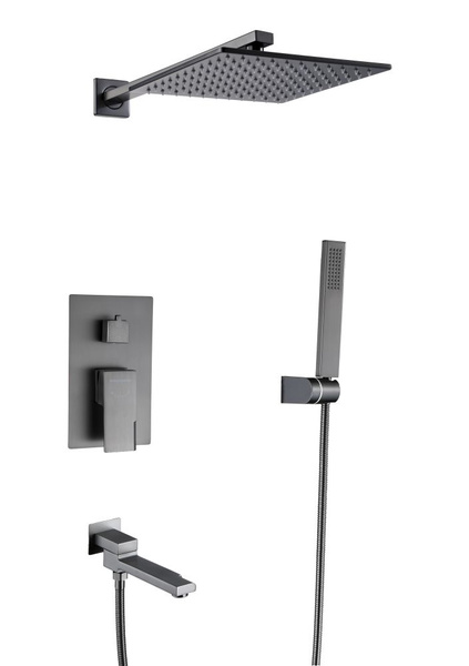 34095-P Смеситель встраиваемый для душа с 3-функ. (ГРАФИТ) HansenPRO ...