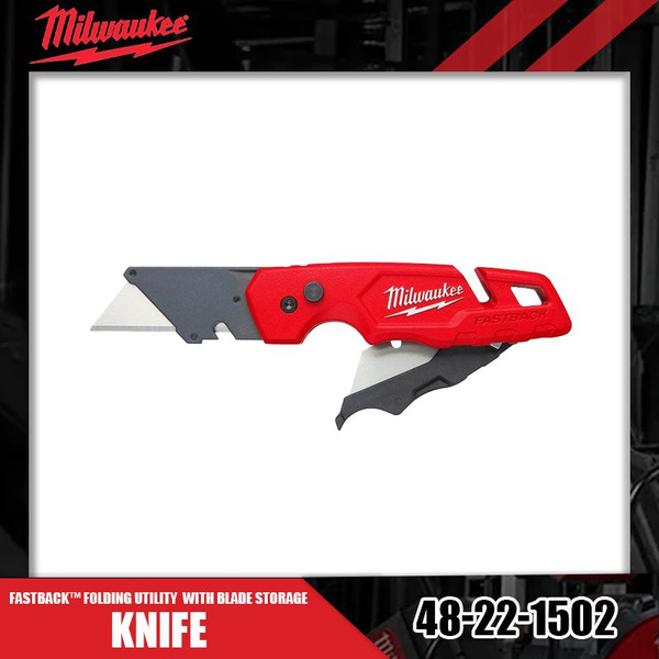 Milwaukee 48-22-1502 Складной хозяйственный нож FASTBACK с хранилищем ...