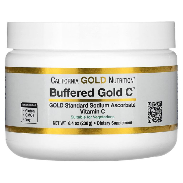 California Gold Nutrition, Buffered Gold C, некислый витамин C в ...