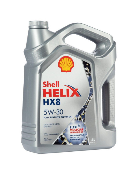 Масло моторное Shell SHELL HELIX HX8 5W-30 Синтетическое 4 л SHEN0164 ...