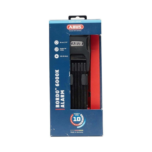 Замок велосипедный ABUS 6000KA/90 BK SH BORDO, складной, ключ, с ...